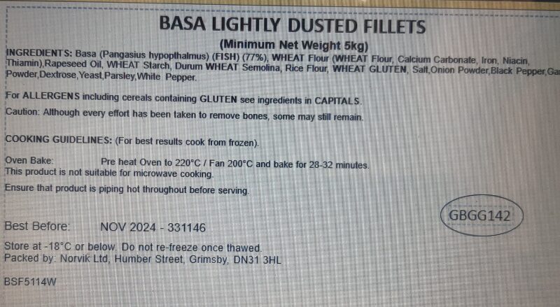 Breaded Basa Fillets | from Meatex