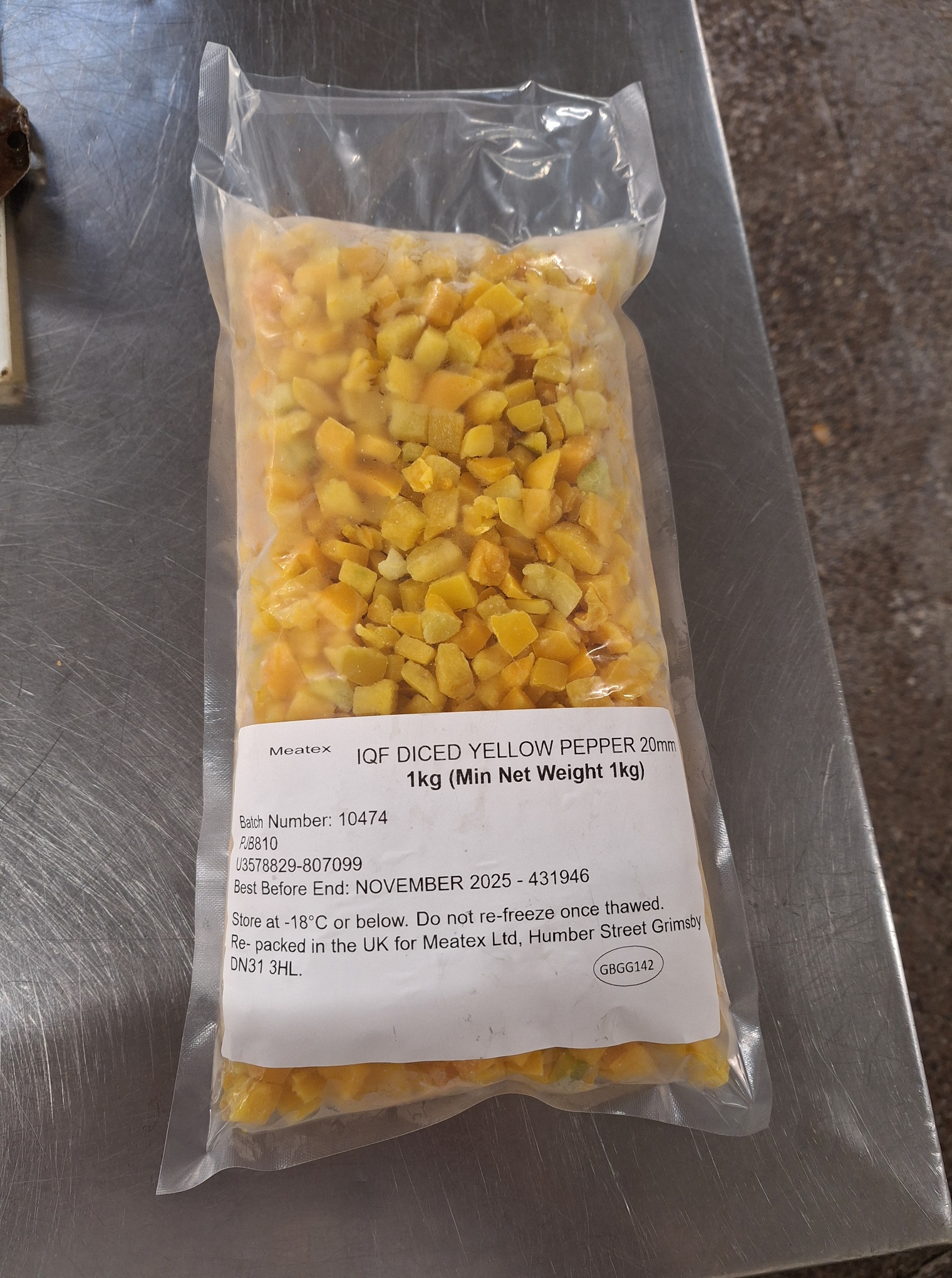 Frozen Diced Mixed Peppers 20mm IQF Free UK Delivery | Meatex