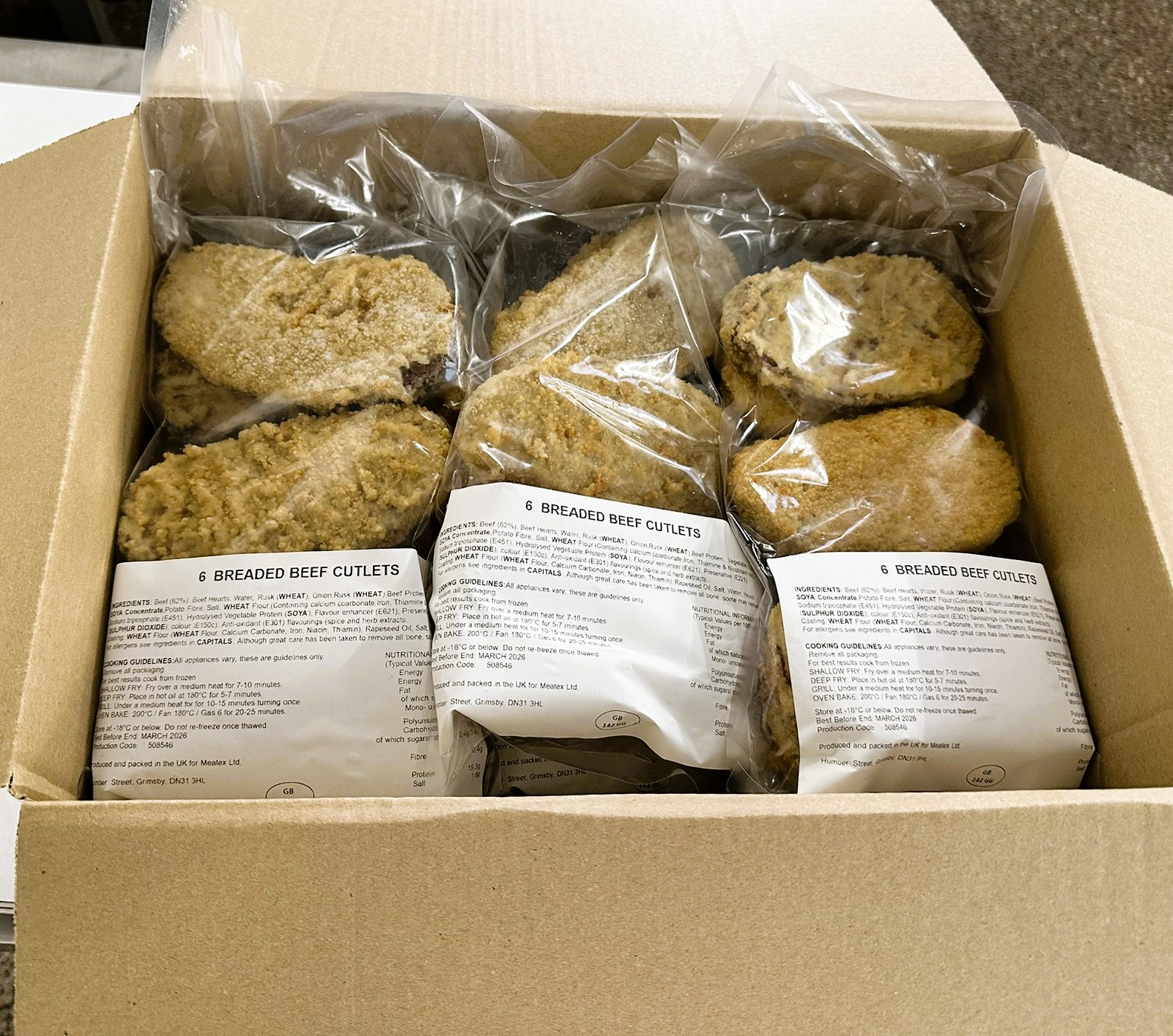 Beef Burgers in Breadcrumbs Wholesale UK | Meatex