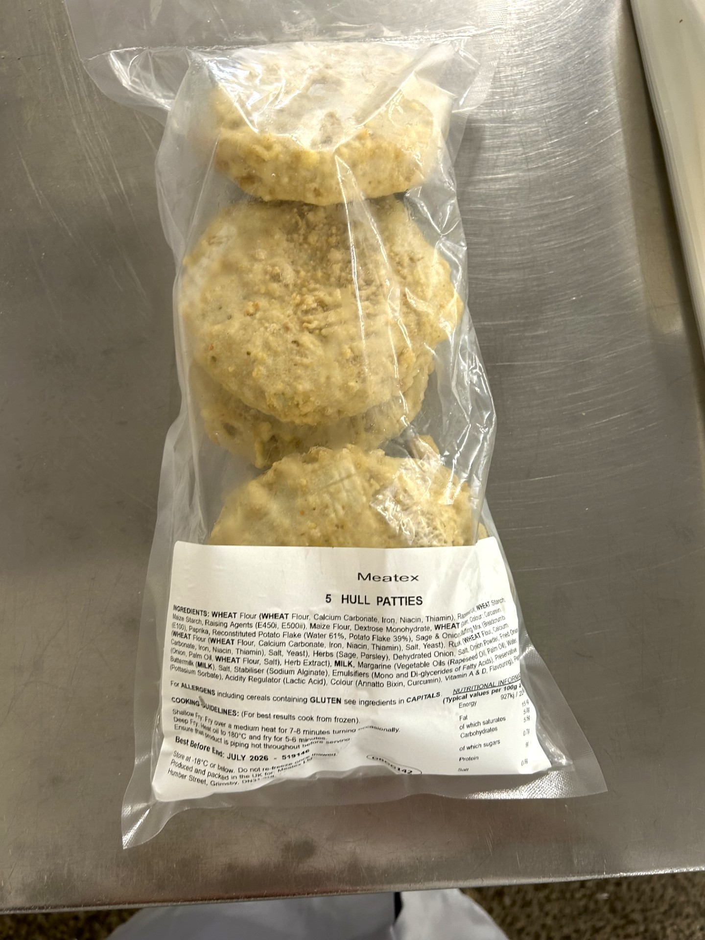 Hull Patties | Wholesale Frozen Battered Patties - Meatex UK