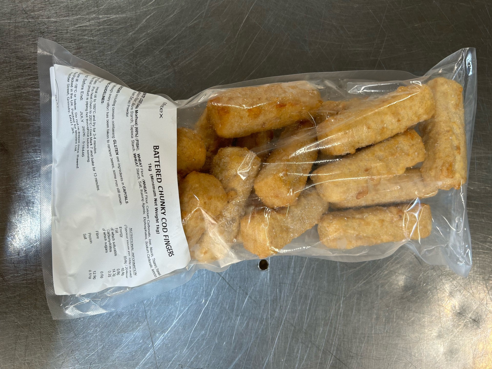 Battered Chunky Cod Fish Fingers | from Meatex