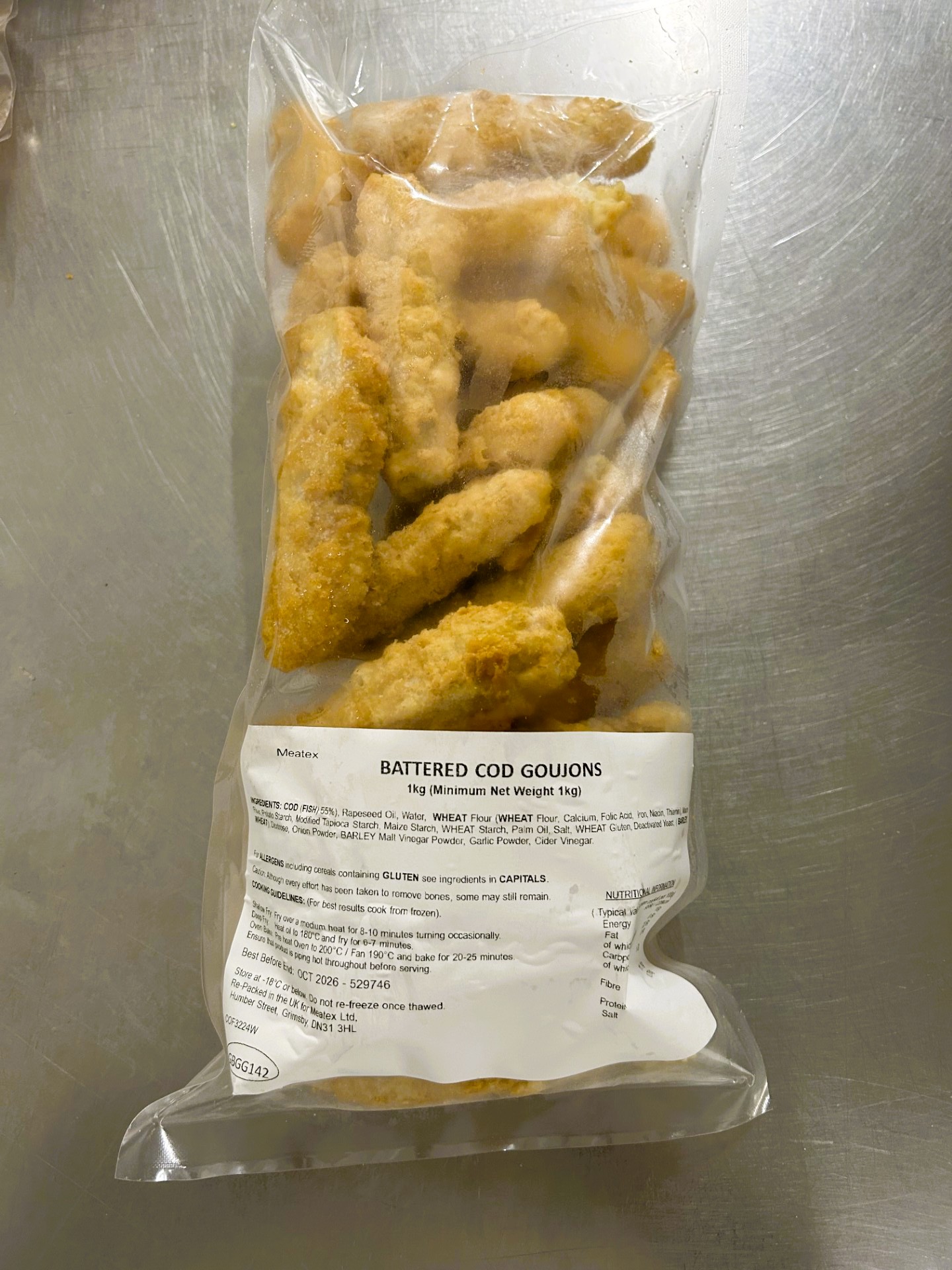 Battered Cod Goujons – Frozen Wholesale Fish | Meatex